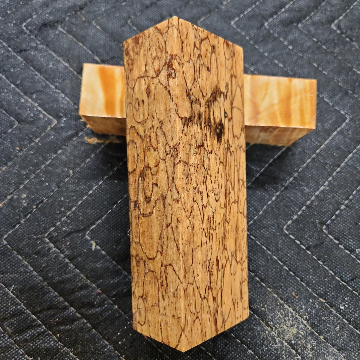 Spalted guava knife scale stabilized – Oakbrook Wood Turning Supply