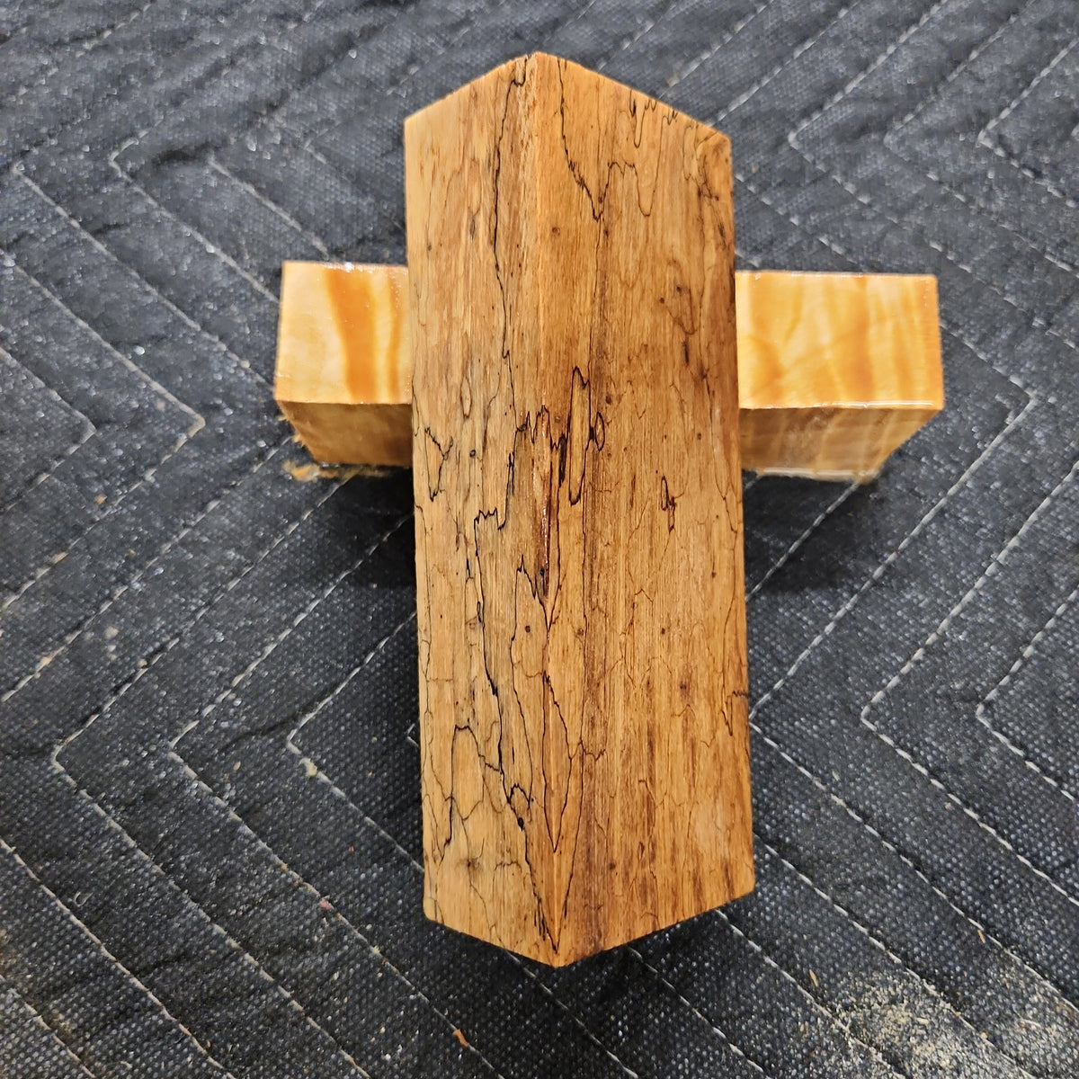 Spalted guava knife scale stabilized – Oakbrook Wood Turning Supply